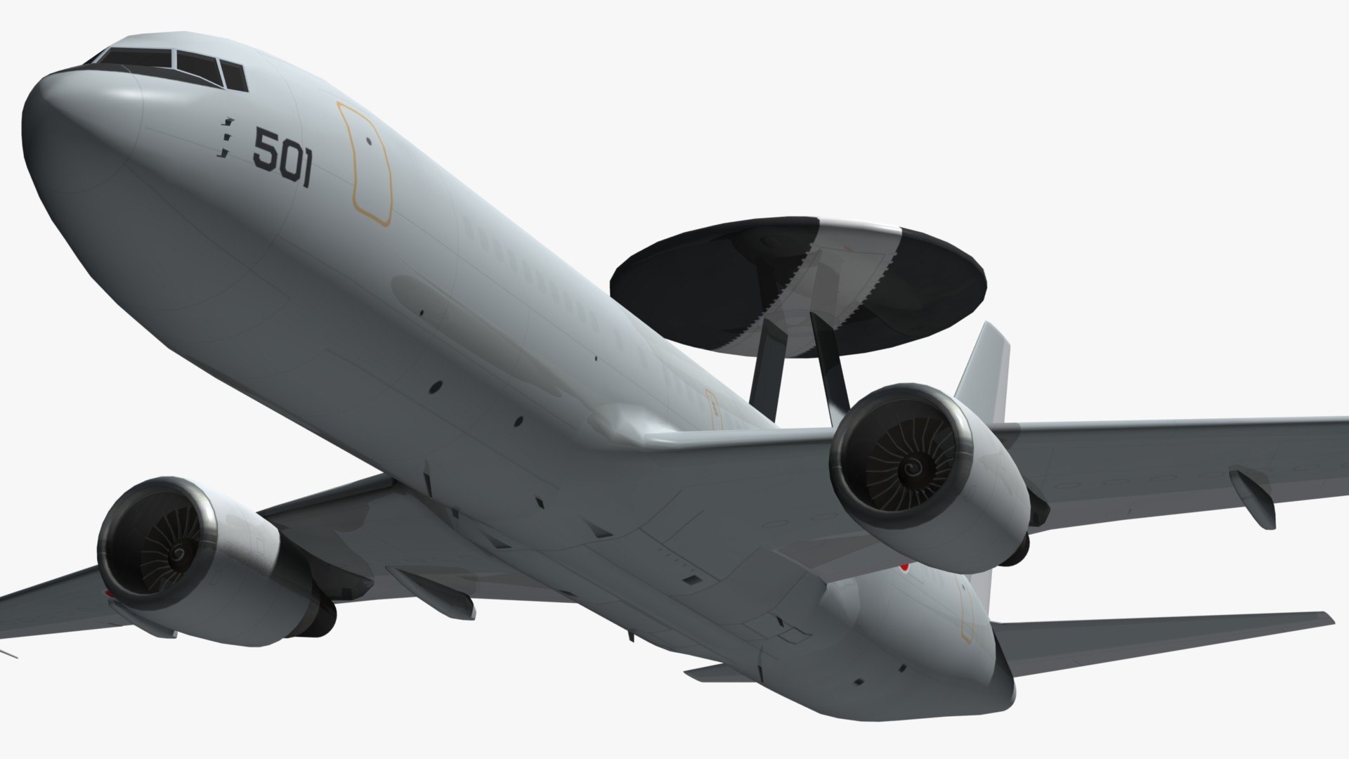 Awacs E767 3D Model - TurboSquid 1324994