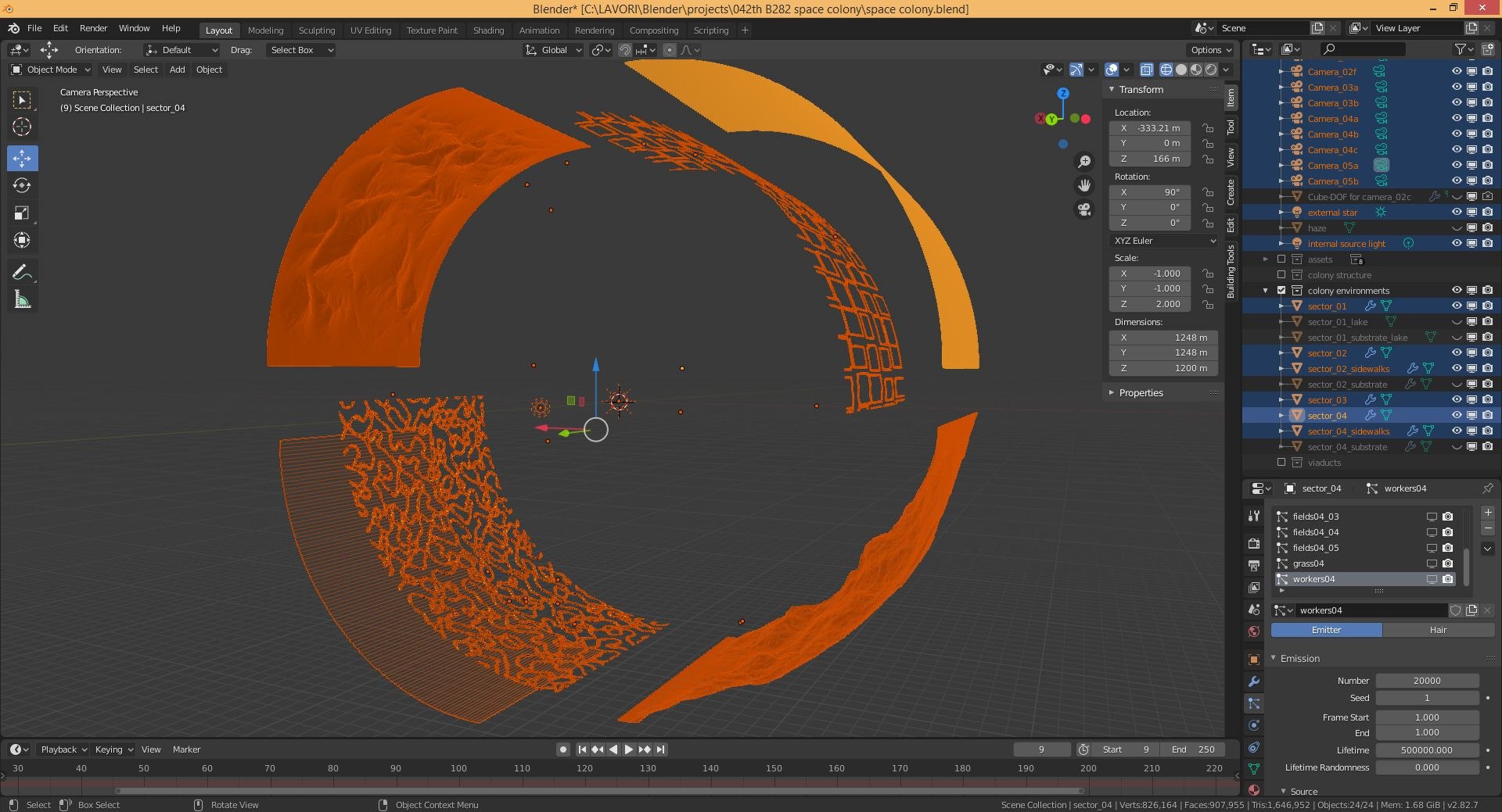 3D Model Space Environment Blender - TurboSquid 1630423