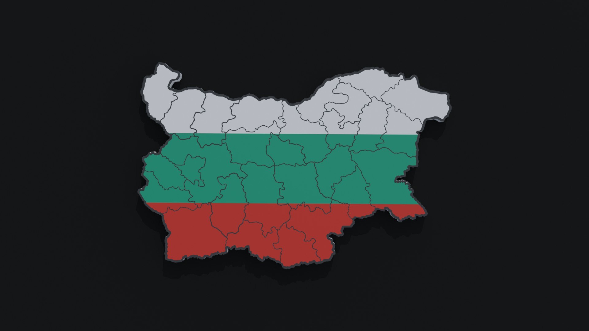Political Map Of Bulgaria 3D Model - TurboSquid 1990335