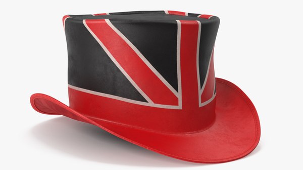 3D Union Jack Top Hat v 4 model - TurboSquid 1823276