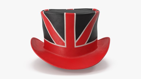 3D Union Jack Top Hat v 4 model - TurboSquid 1823276