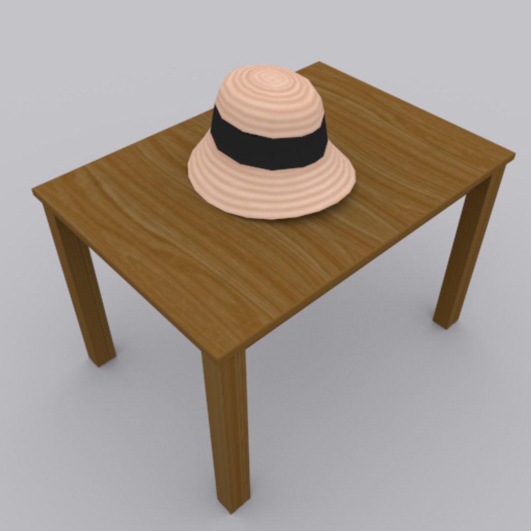 3d hat modeled blender