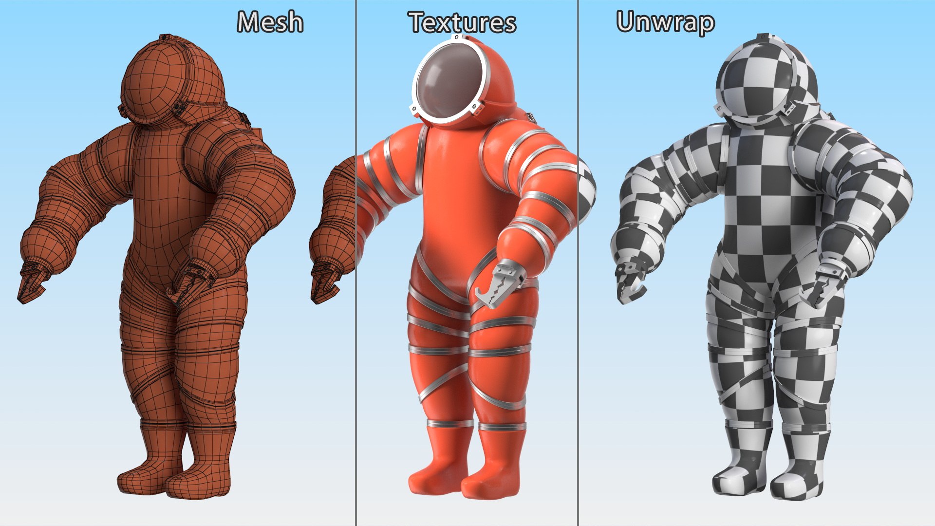 3D Model Atmospheric Diving Suit - TurboSquid 2250314