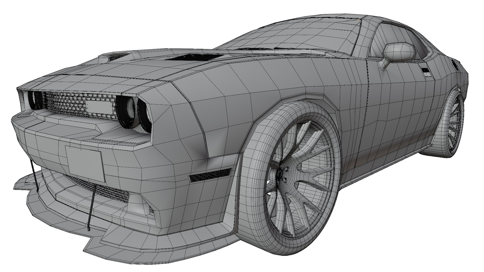 3D Model Dodge Challenger Demon - TurboSquid 2239932