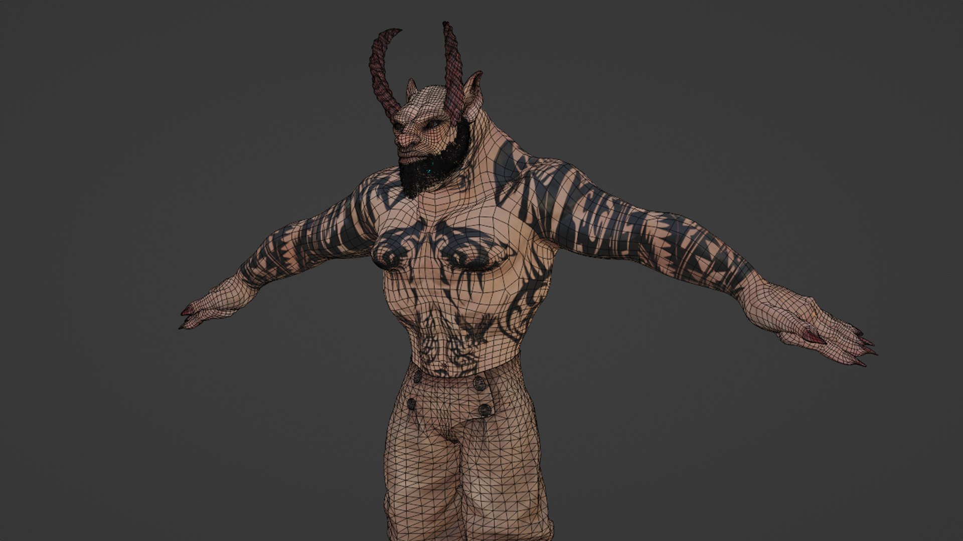 3D Realistic Rigged Monster Human Creatures Character 3D Model ...