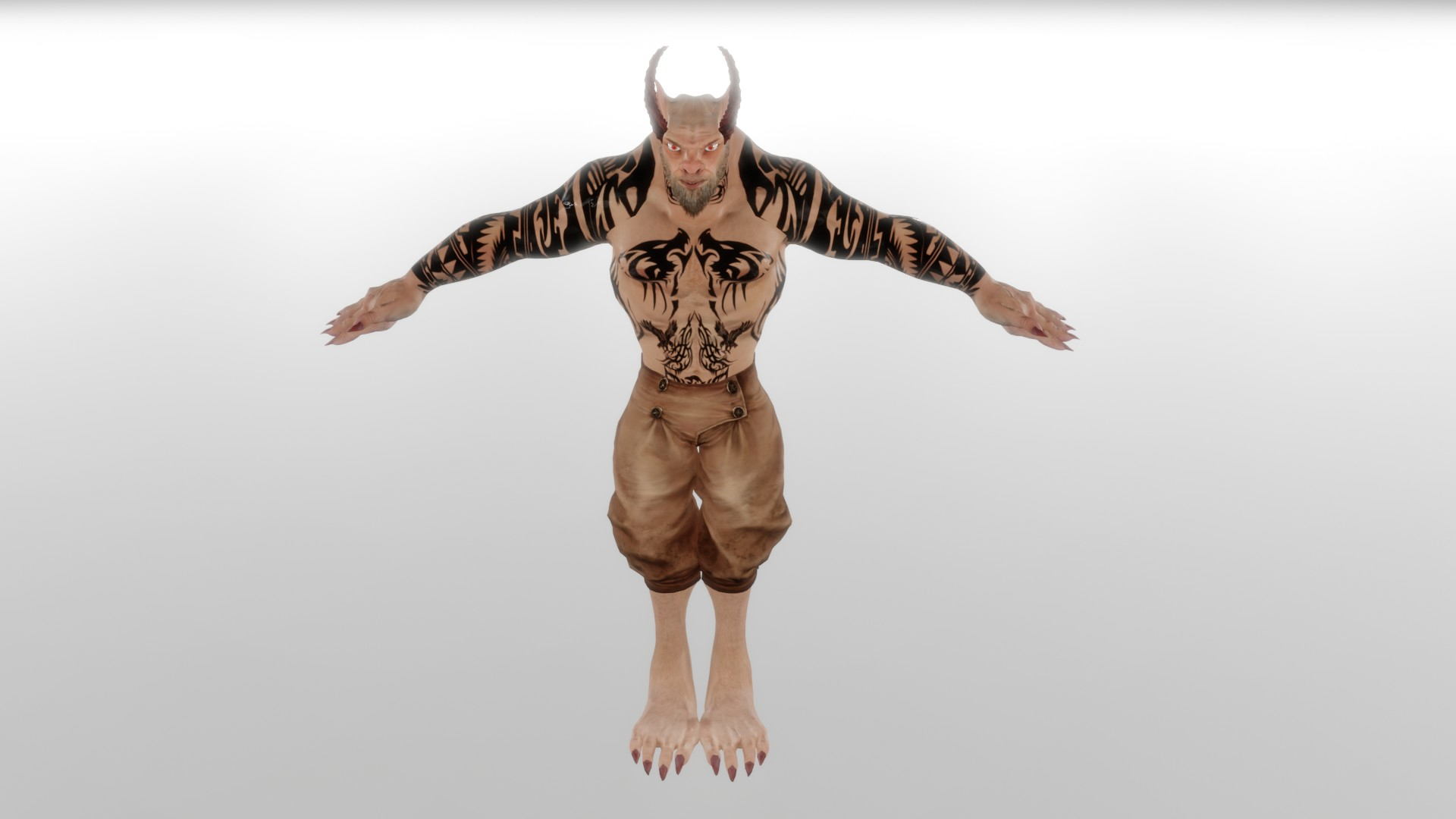 3D Realistic Rigged Monster Human Creatures Character 3D Model ...