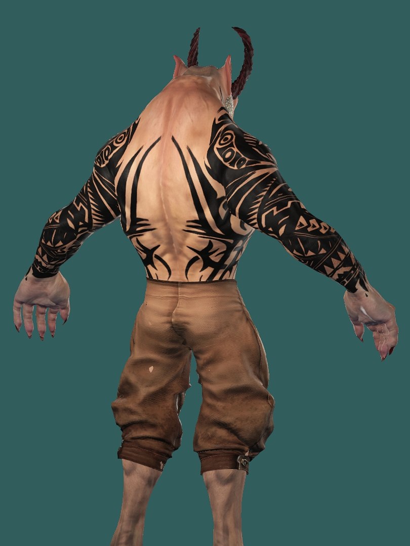 3D Realistic Rigged Monster Human Creatures Character 3D Model ...