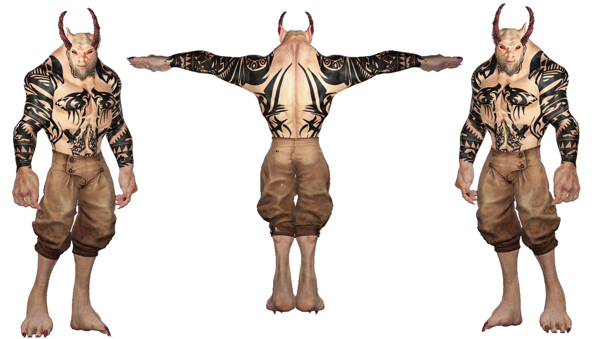 3D Realistic Rigged Monster Human Creatures Character 3D Model ...