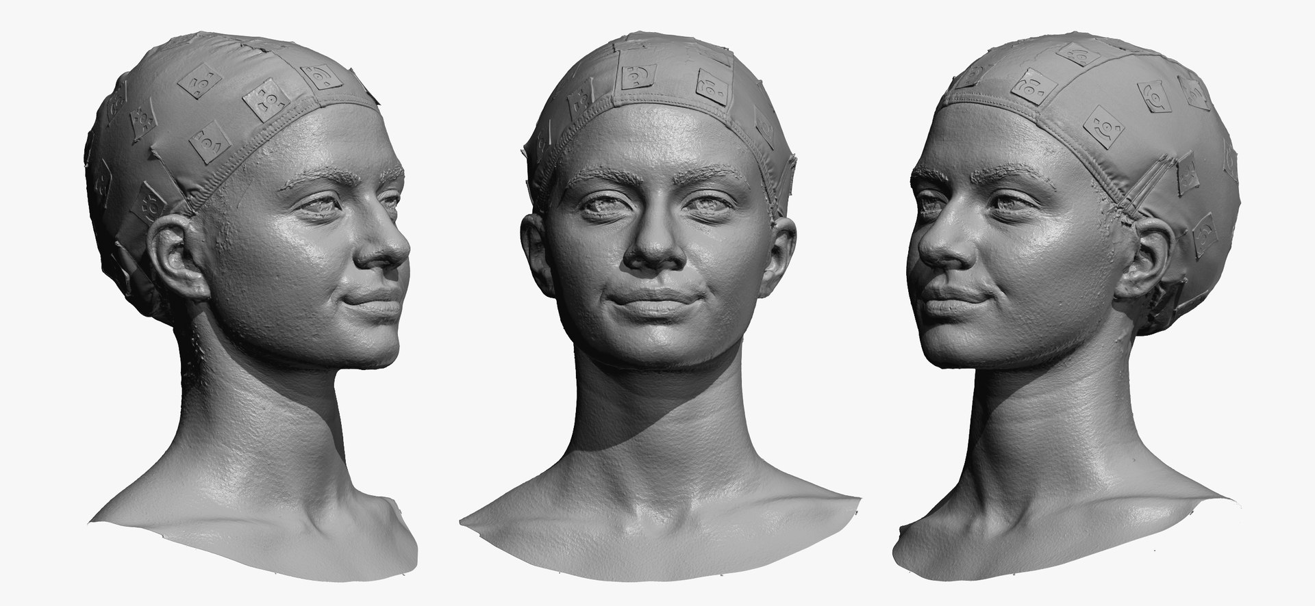 Penelope Human Head Dimpler AU14 Clean Scan 3D - TurboSquid 1767530