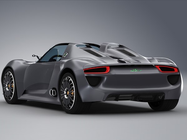 porsche 918 spyder concept 3d model