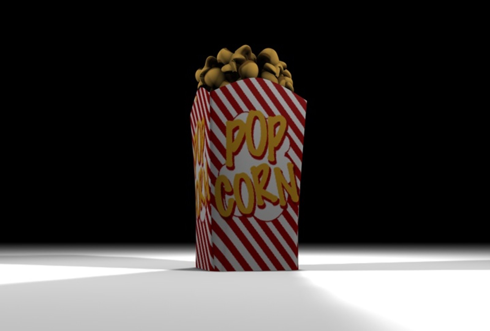 3ds Max Pop Corn Popcorn
