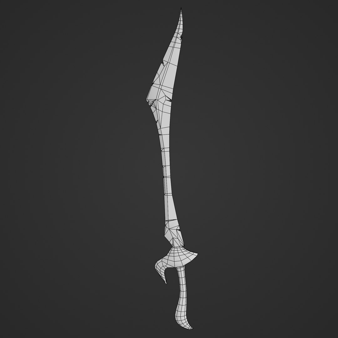 3D Cursed Elven Blade - TurboSquid 2176014