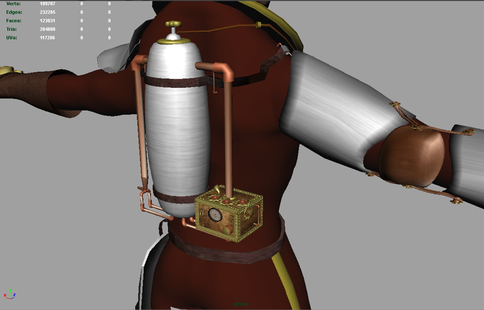 Steampunk Deep Sea Diver 3d Model