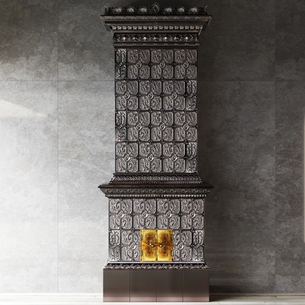 Ceramic fireplace model - TurboSquid 1489761