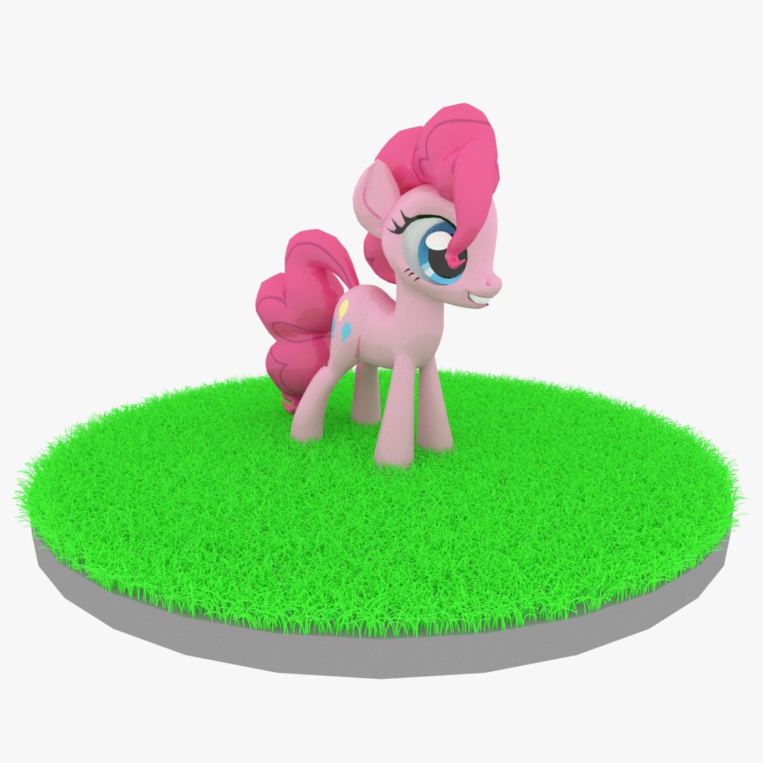 3D Cartoon Pink Pony Rigged - TurboSquid 2020092