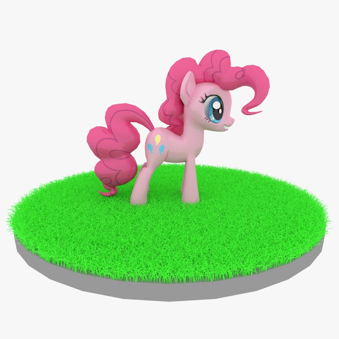 3D Cartoon Pink Pony Rigged - TurboSquid 2020092