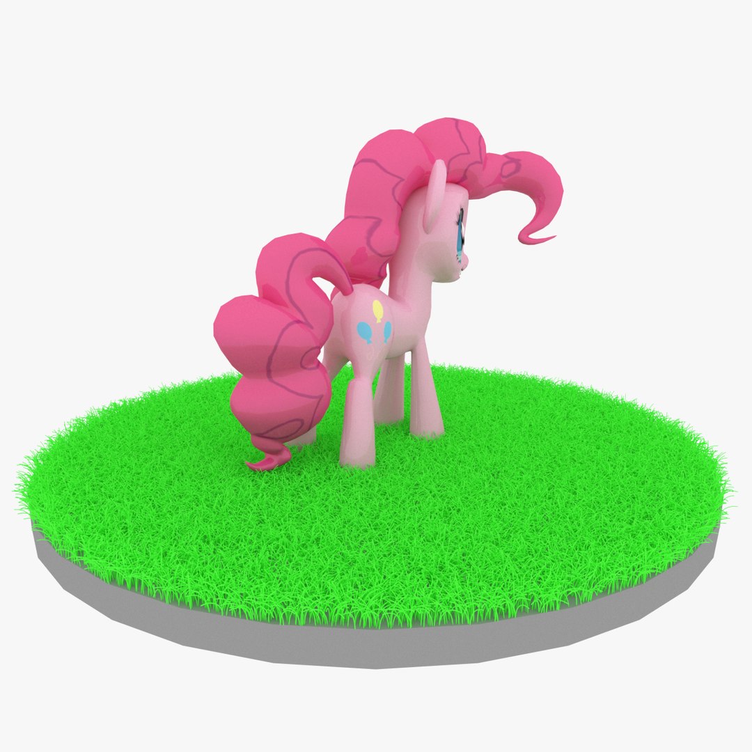 3D Cartoon Pink Pony Rigged - TurboSquid 2020092