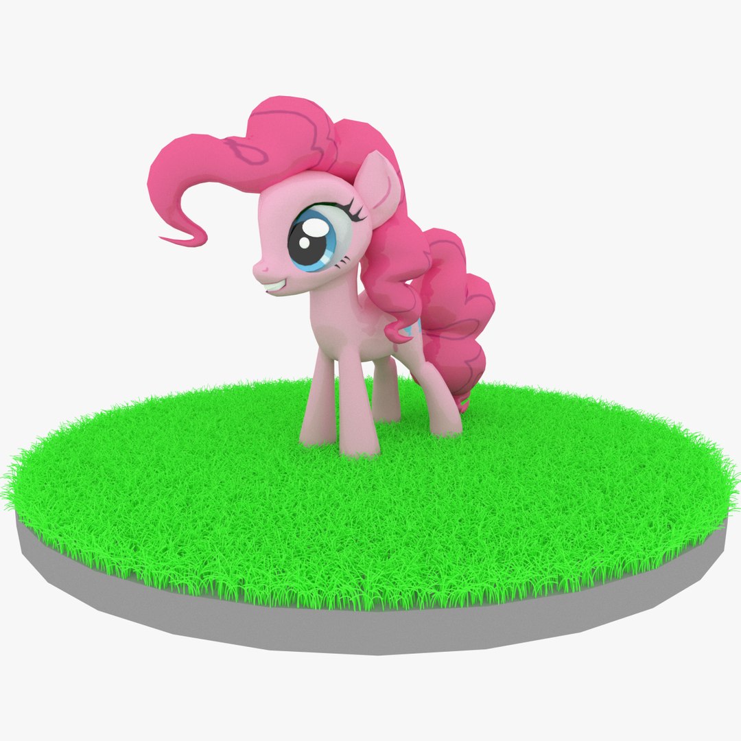 Cartoon Pink Pony Rigged 3D 모델 - TurboSquid 2020092