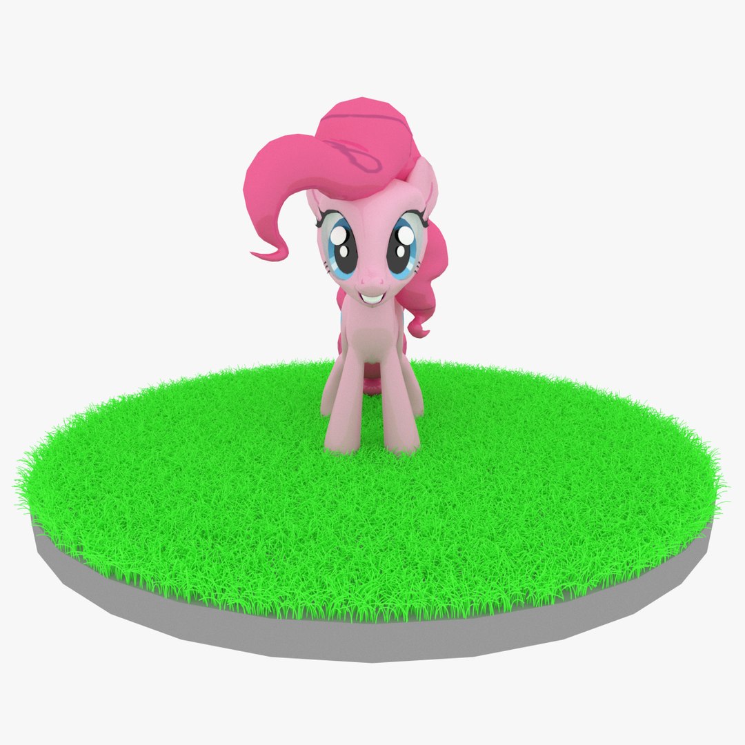 3D Cartoon Pink Pony Rigged - TurboSquid 2020092