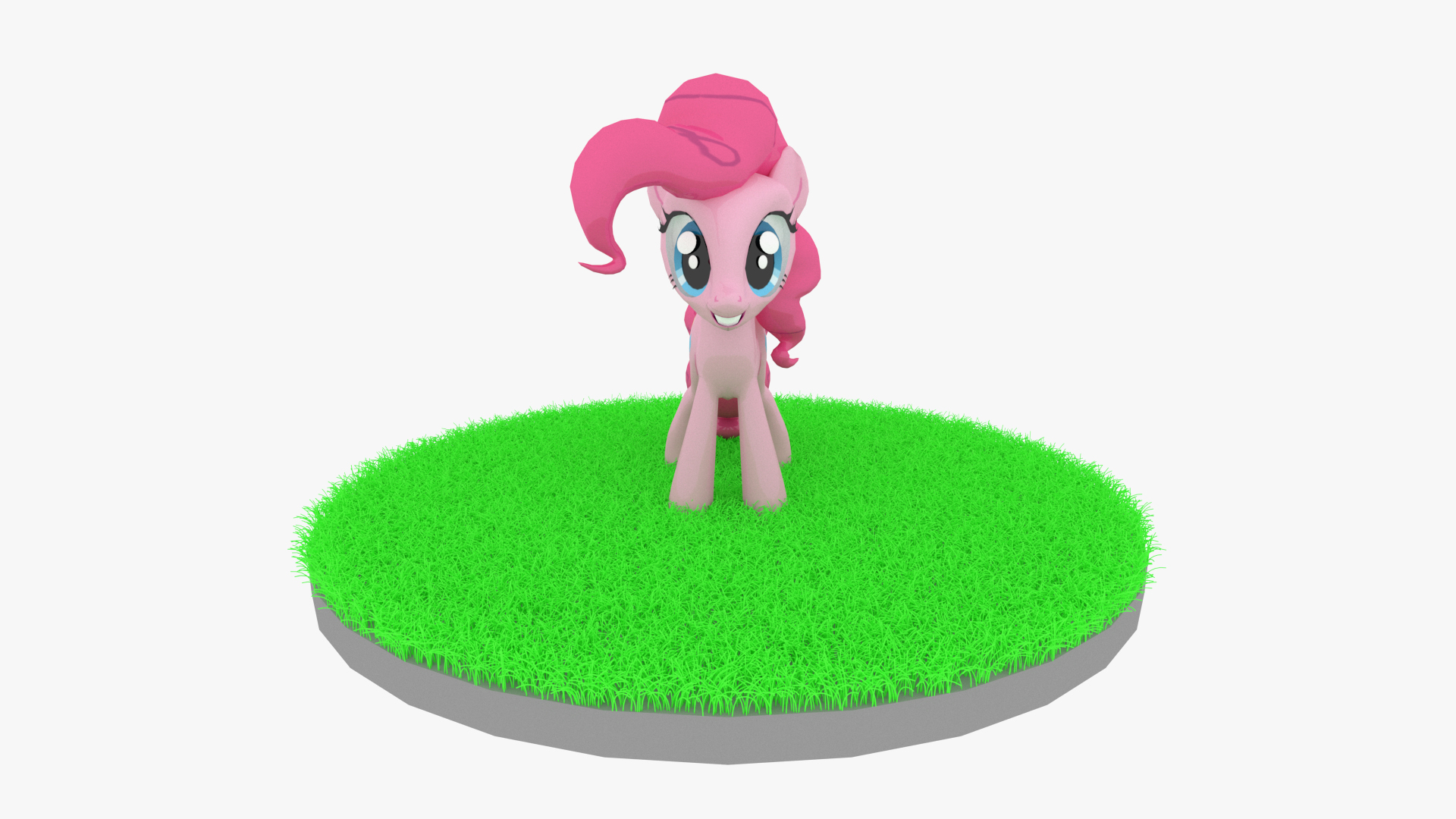 3D Cartoon Pink Pony Rigged - TurboSquid 2020092