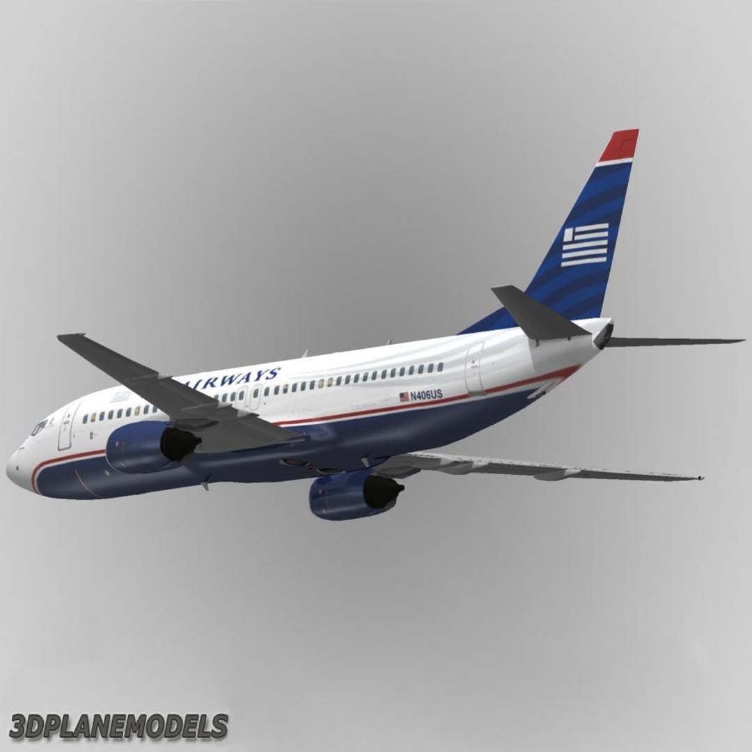 B737-400 Airways 3d Model