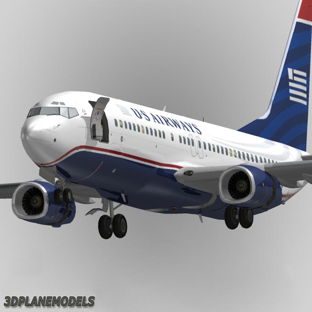 B737-400 Airways 3d Model