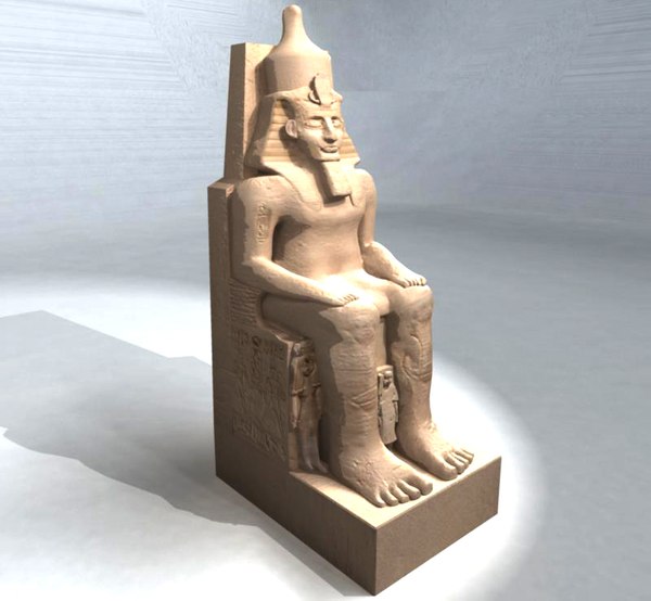 main statue abu simbel 3d model