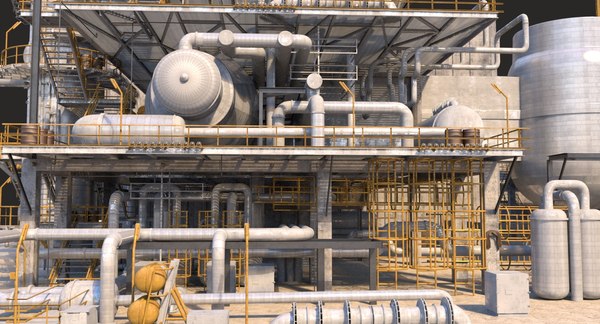 3d refinery arnold model