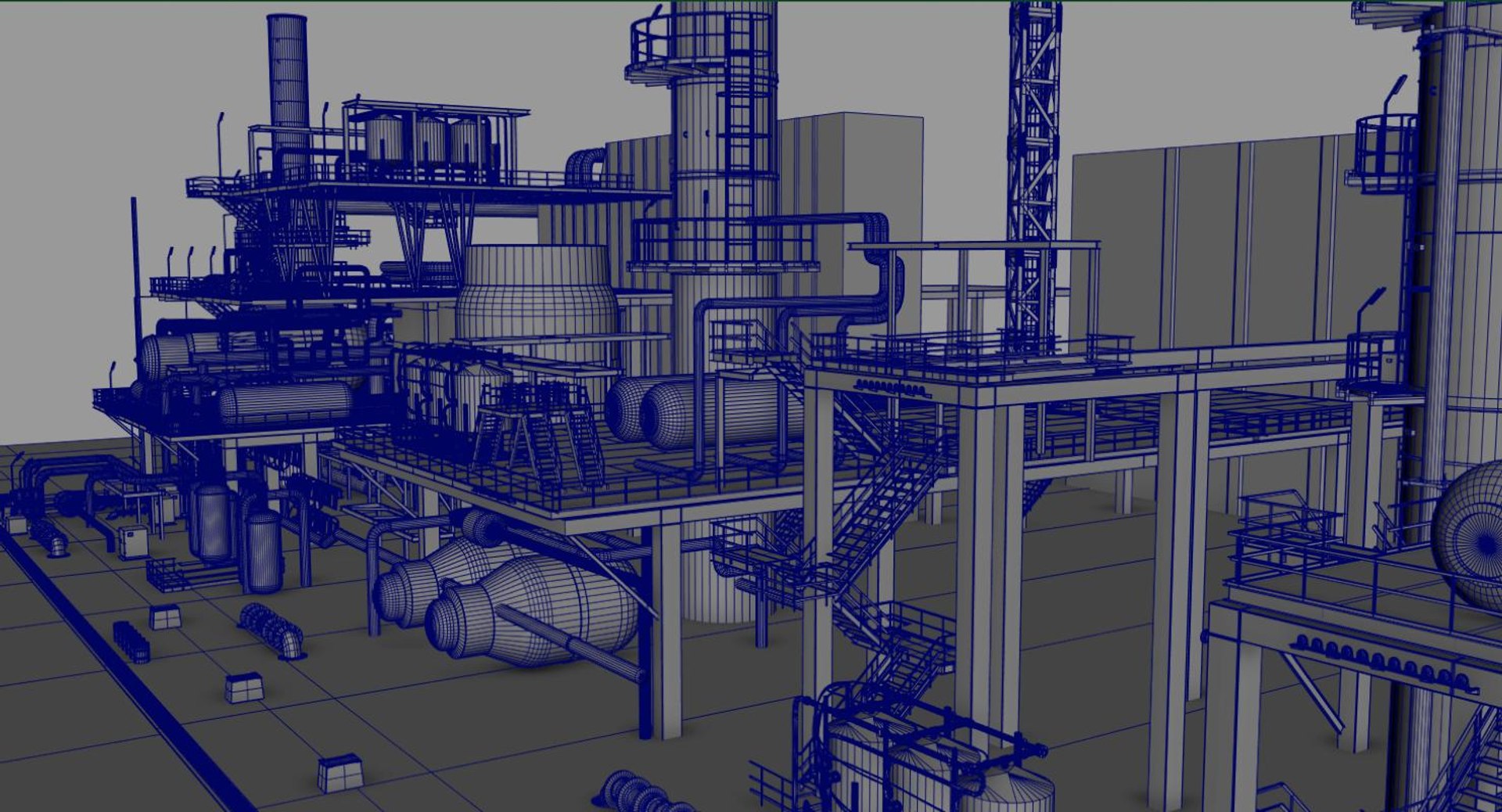3d refinery arnold model