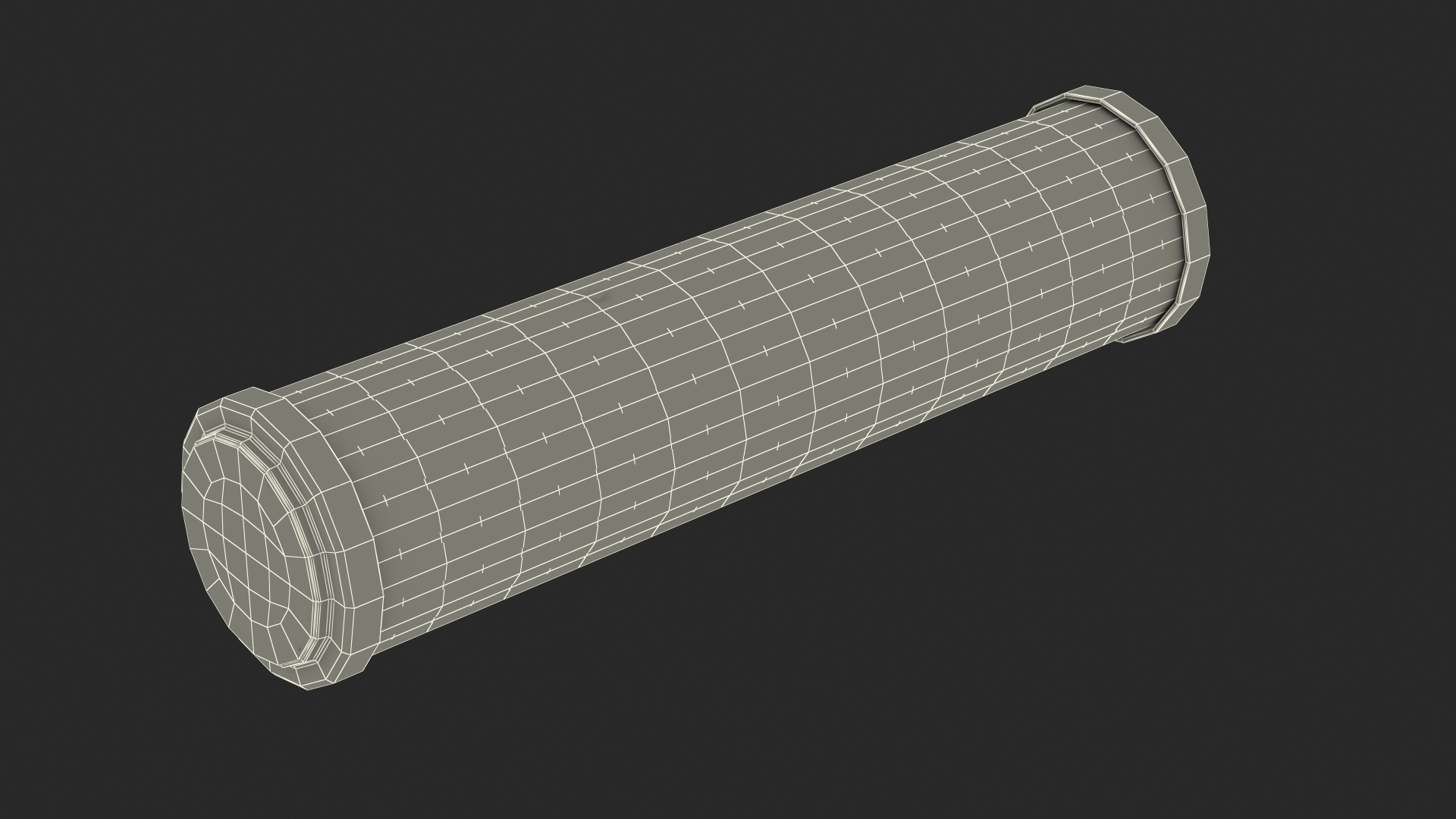 Universal 10 Inch Carbon Block Water Filter Cartridge 3D Model ...