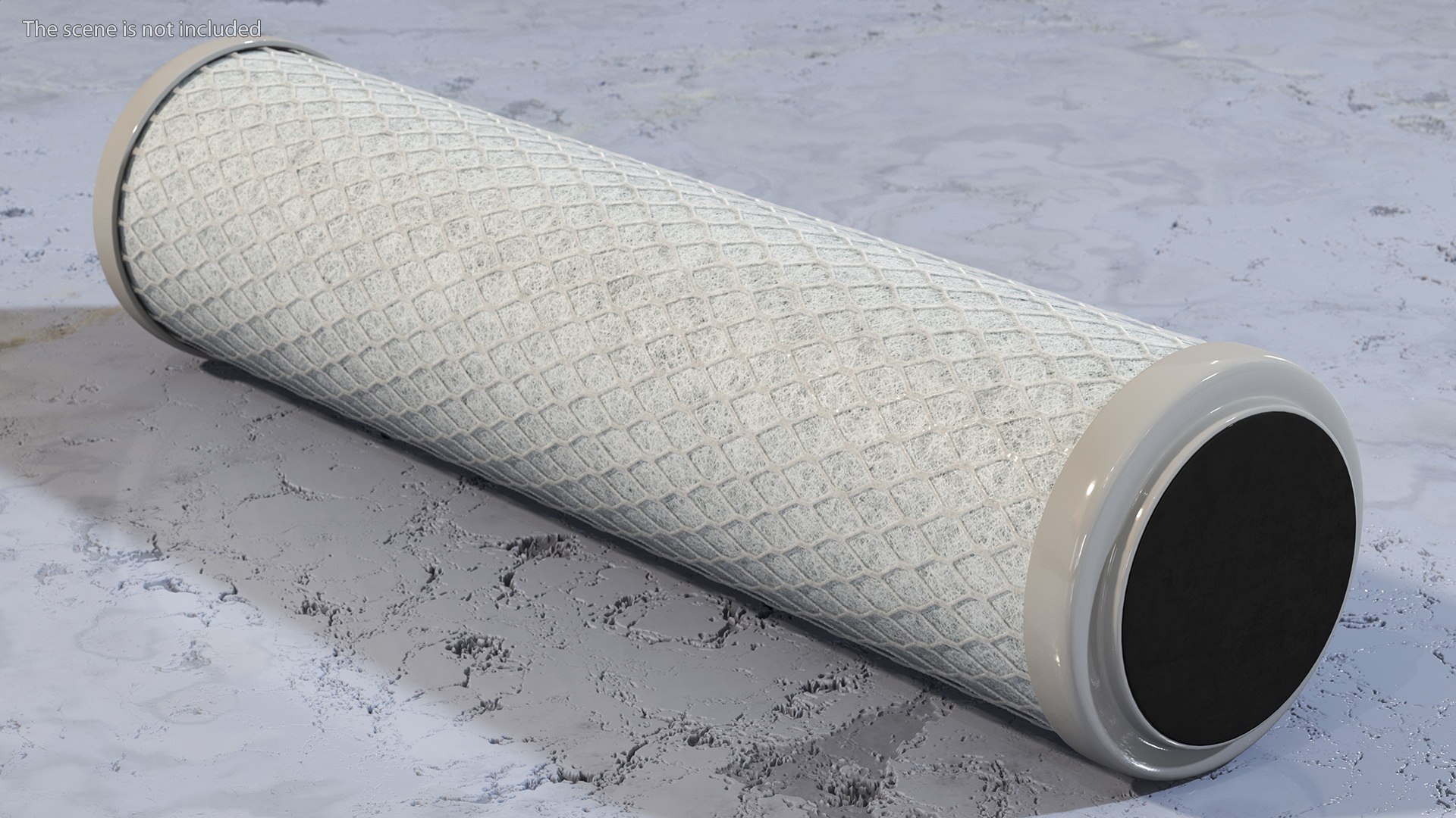 Universal 10 Inch Carbon Block Water Filter Cartridge 3D Model ...