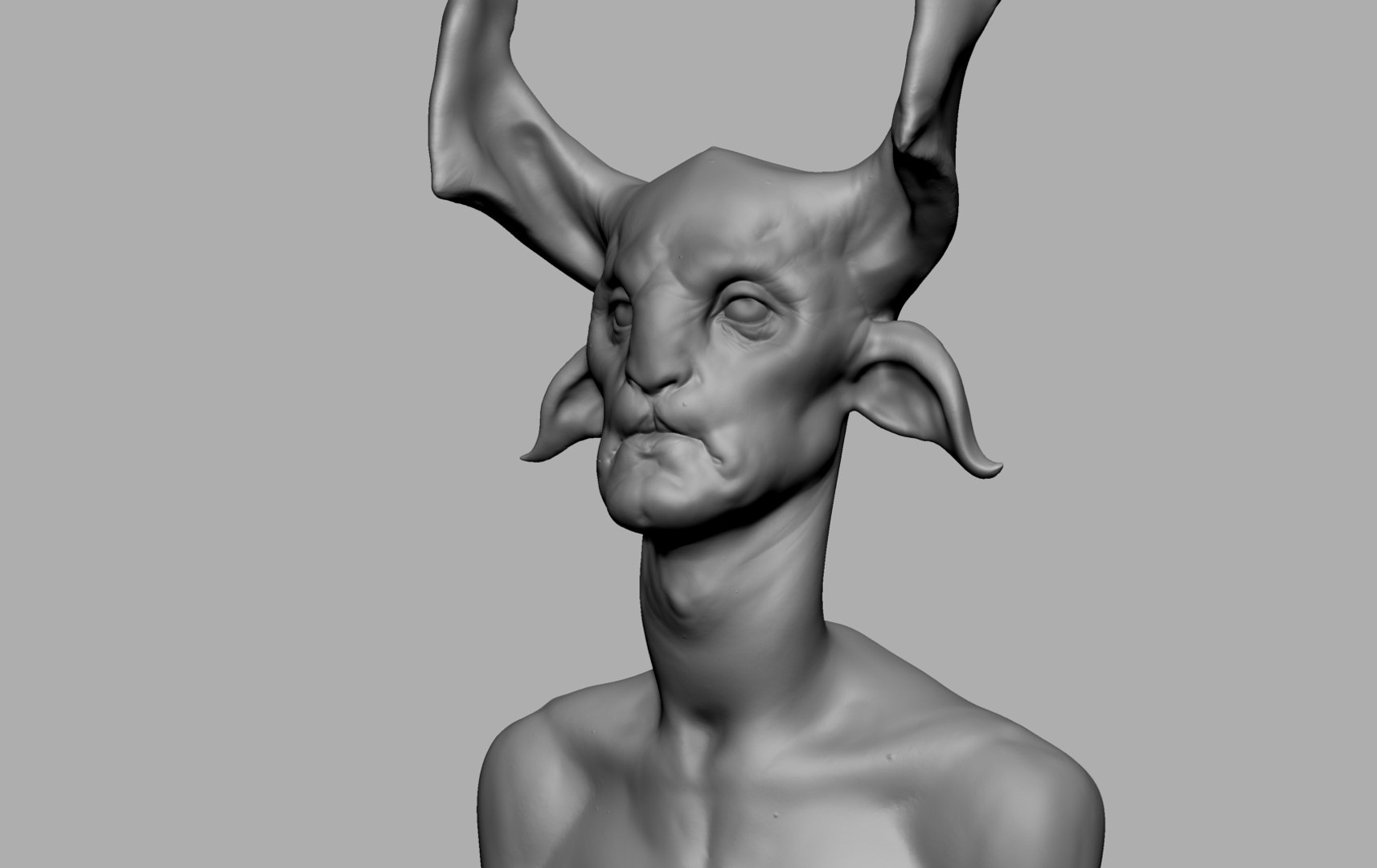 3D Fantasy Creature Head - TurboSquid 1486400
