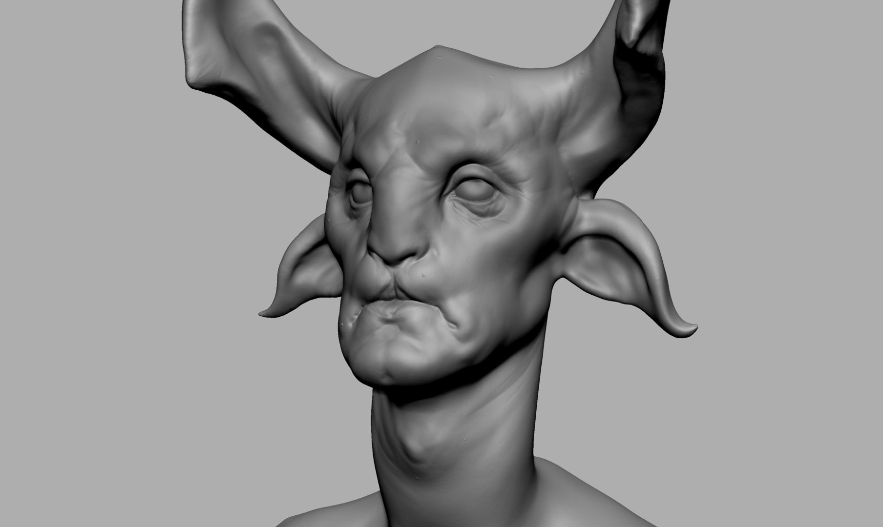 3D Fantasy Creature Head - TurboSquid 1486400