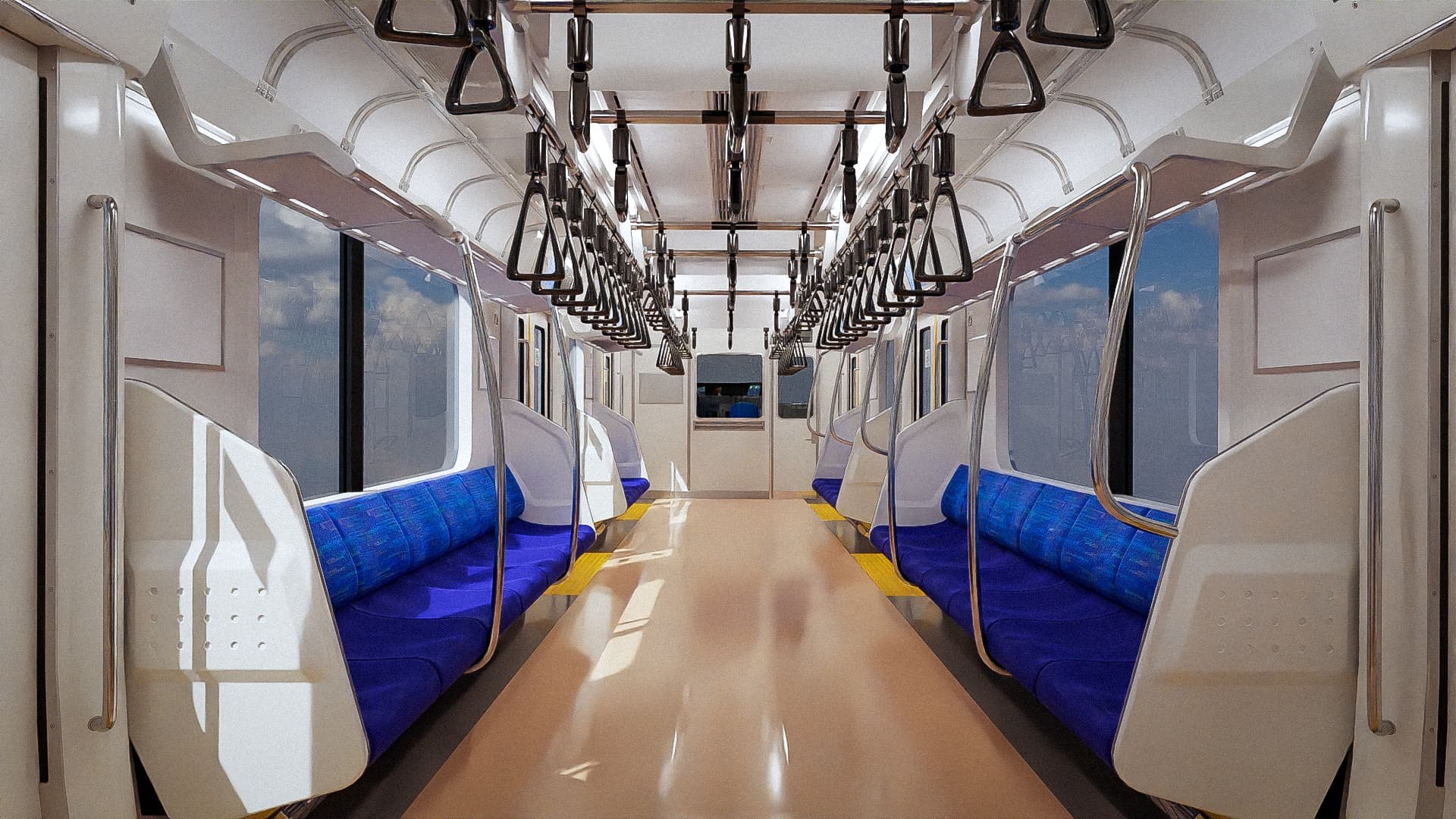 Rigged Train Japanese Locomotive Detailed Interior Exterior Keihin ...