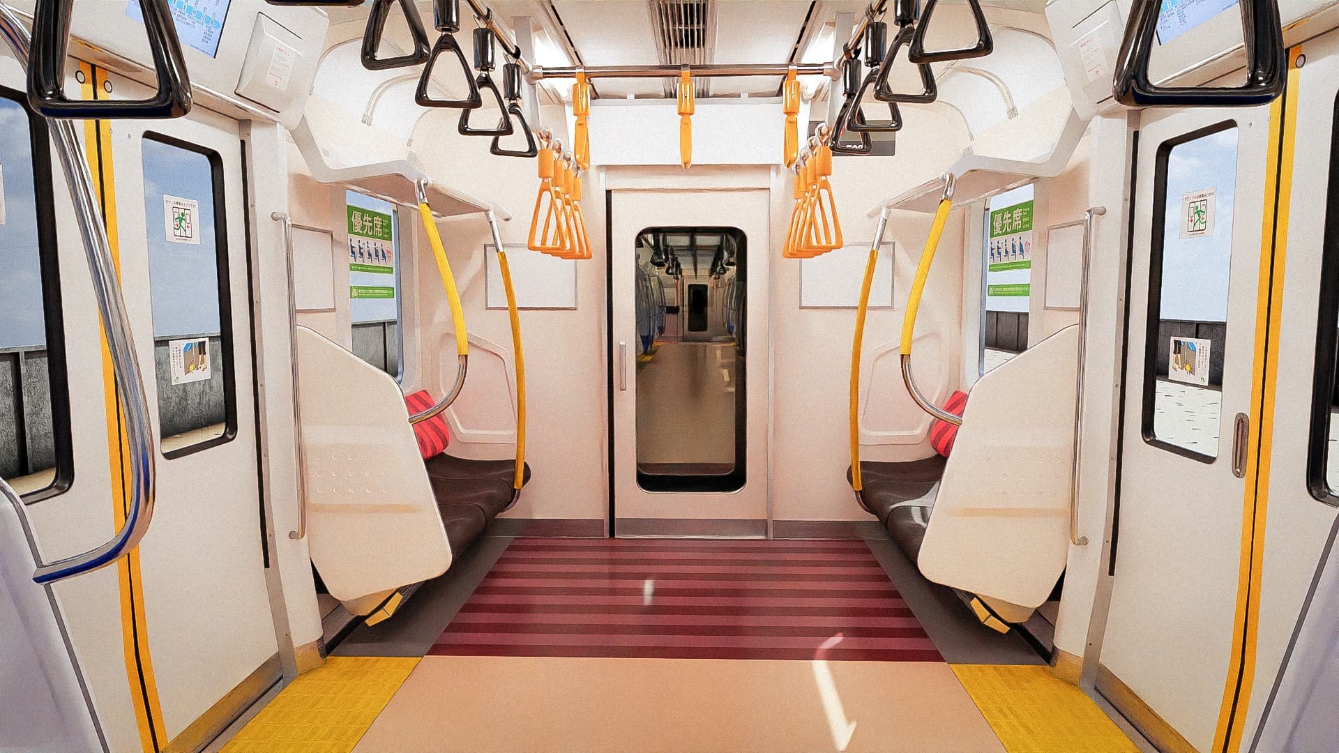 Rigged Train Japanese Locomotive Detailed Interior Exterior Keihin ...