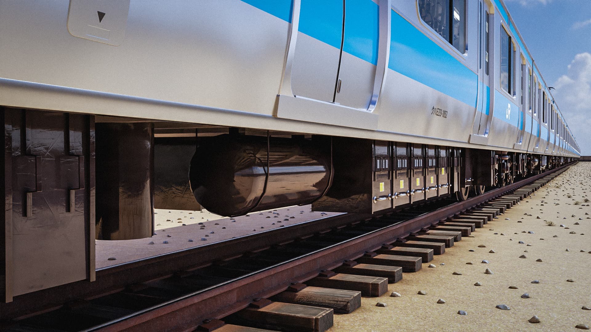 Rigged Train Japanese Locomotive Detailed Interior Exterior Keihin ...