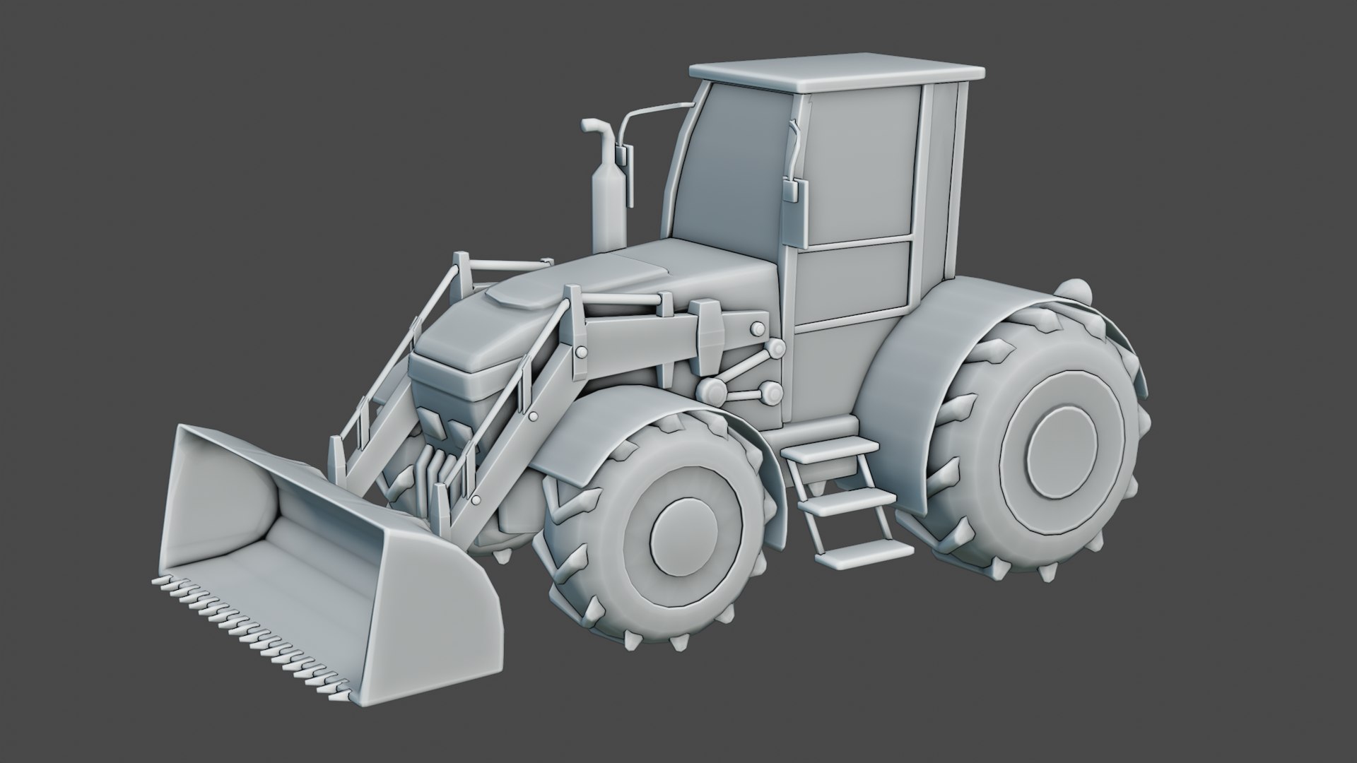 3D Low Poly Stylized Tractor - TurboSquid 1881593