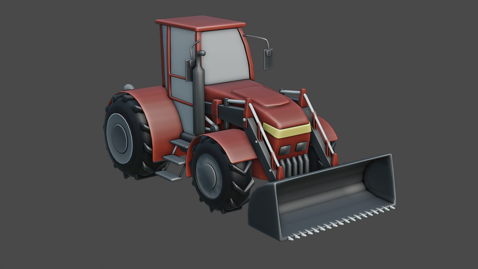 3D Low Poly Stylized Tractor - TurboSquid 1881593