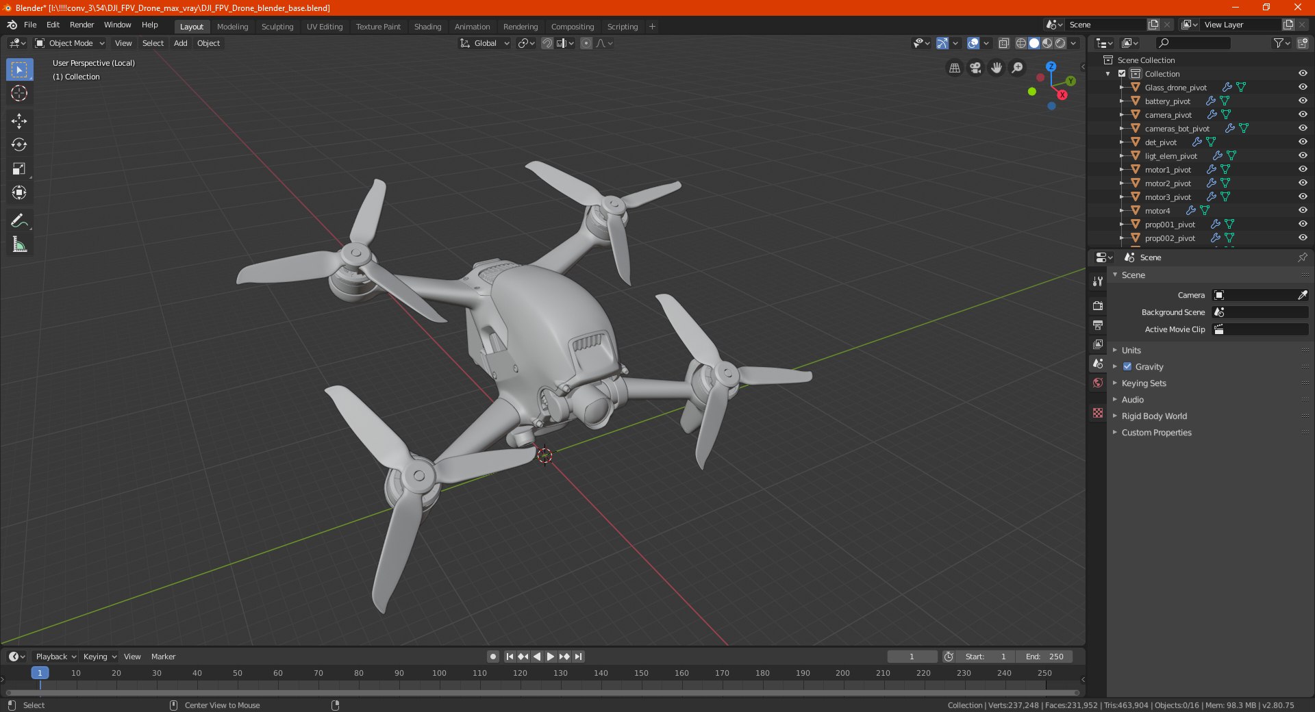 3D DJI FPV Drone model - TurboSquid 1783911