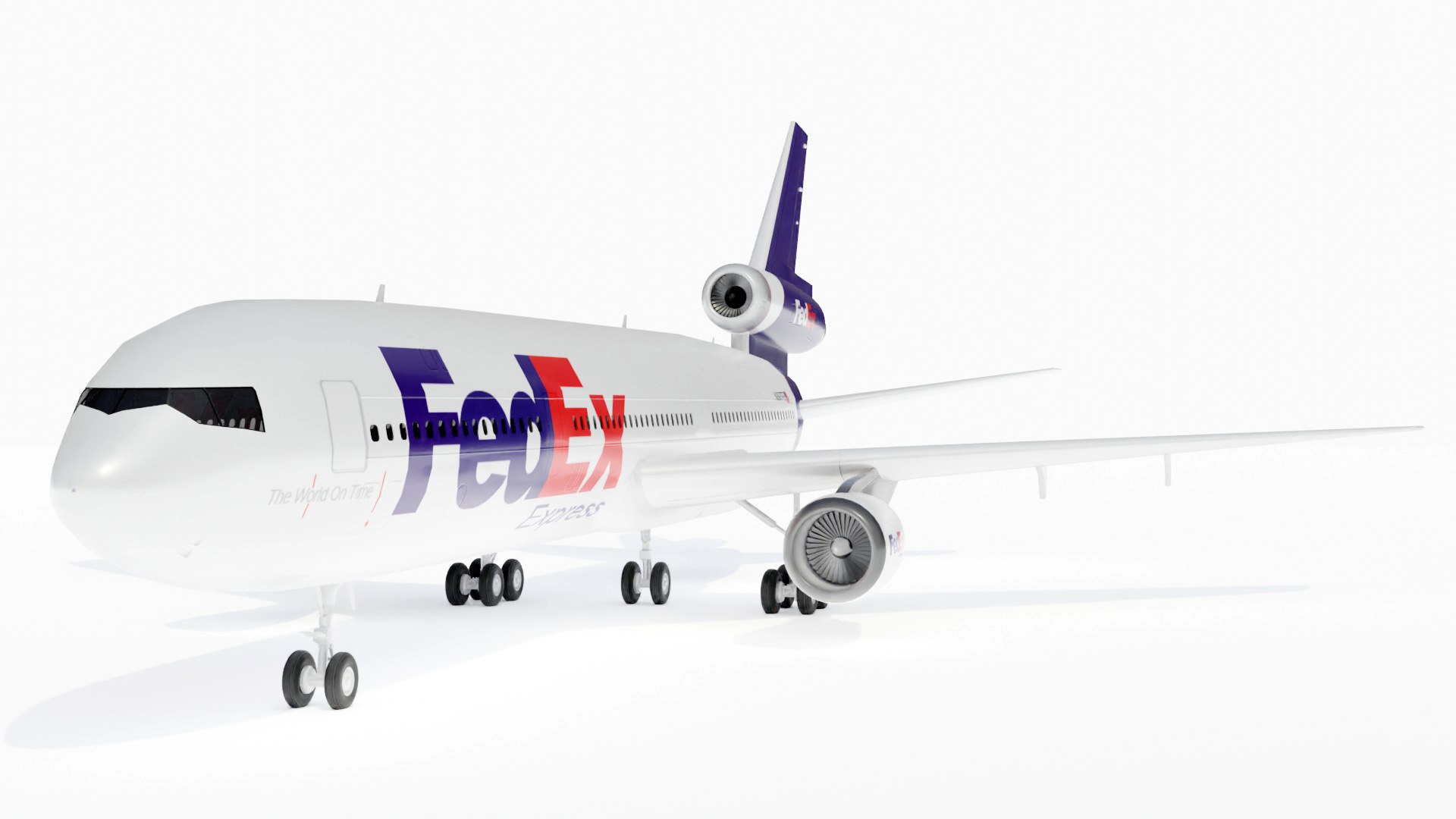 3D DC-10 Airliner FedEx - TurboSquid 2095172