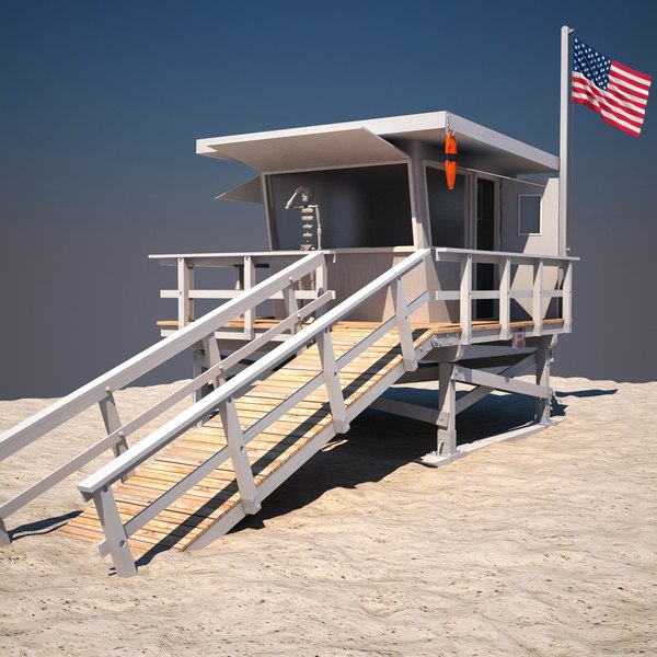 3ds max lifeguard station life