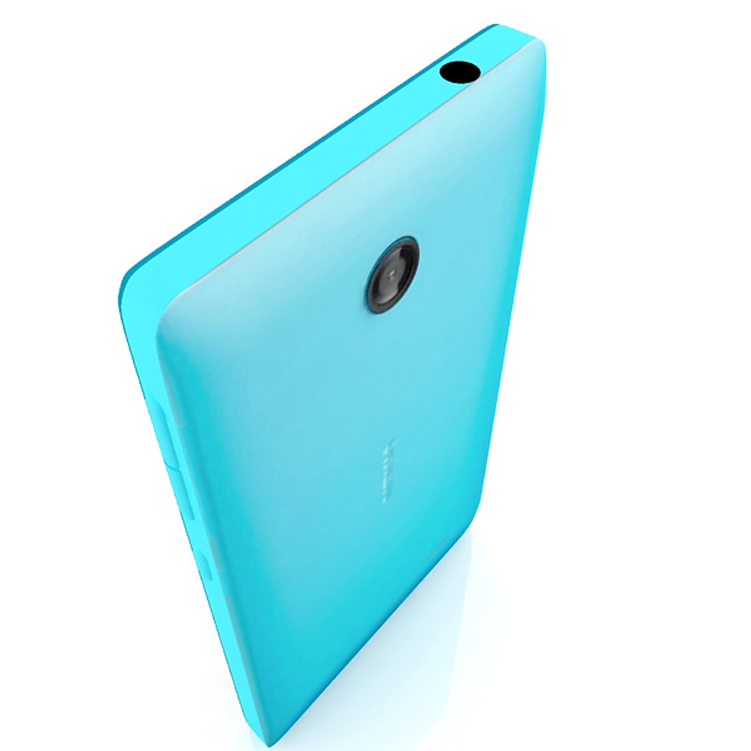 3d Nokia X Blue Model