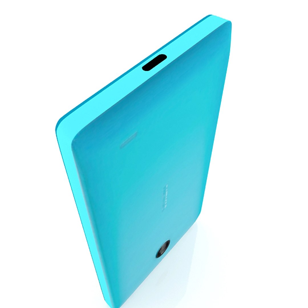 3d Nokia X Blue Model