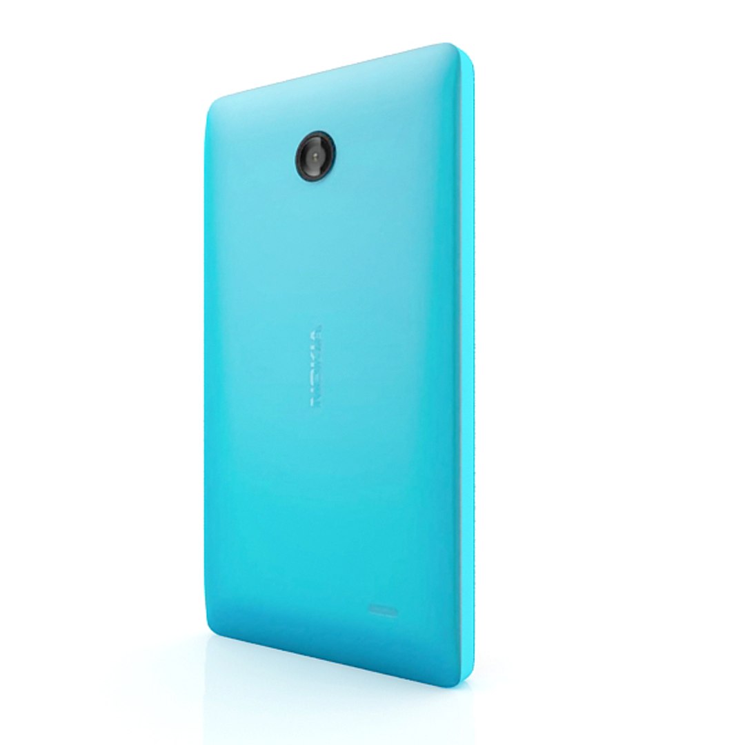 3d Nokia X Blue Model