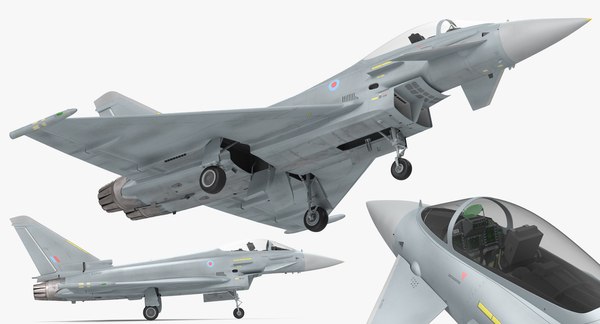 3d model fighter eurofighter typhoon