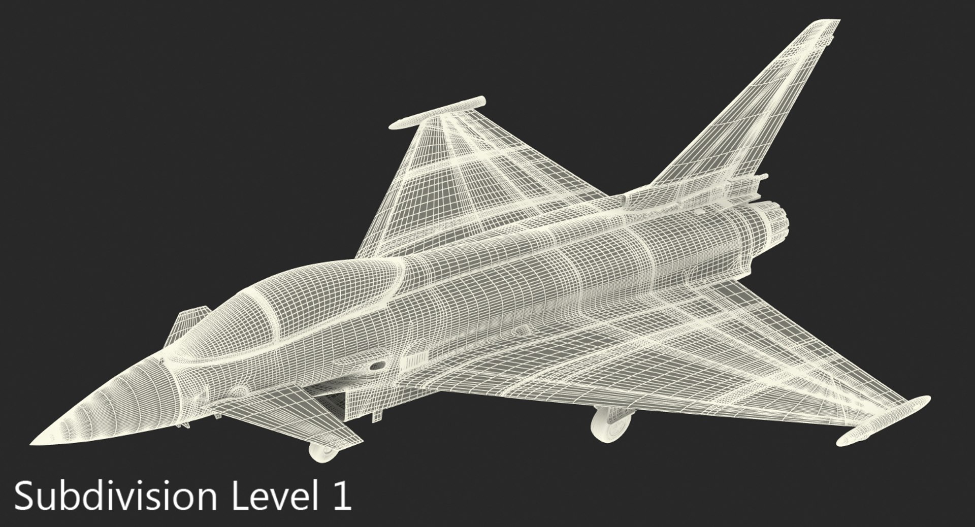 3d model fighter eurofighter typhoon