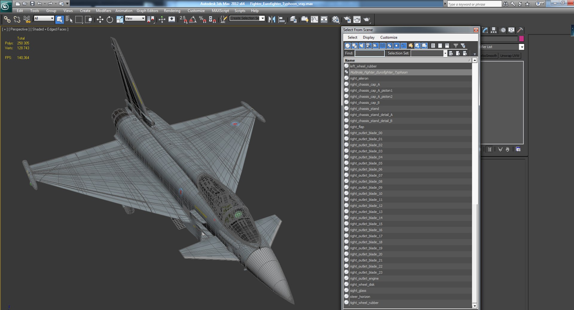3d model fighter eurofighter typhoon