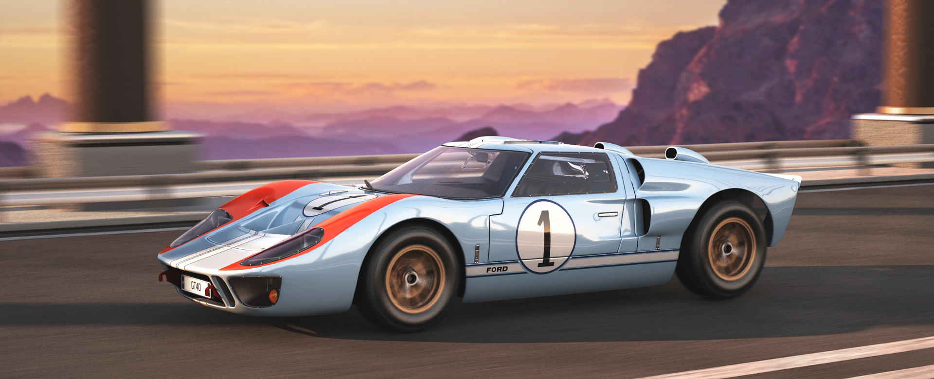 Realistic Gt40 1963 3D Model - TurboSquid 1588363
