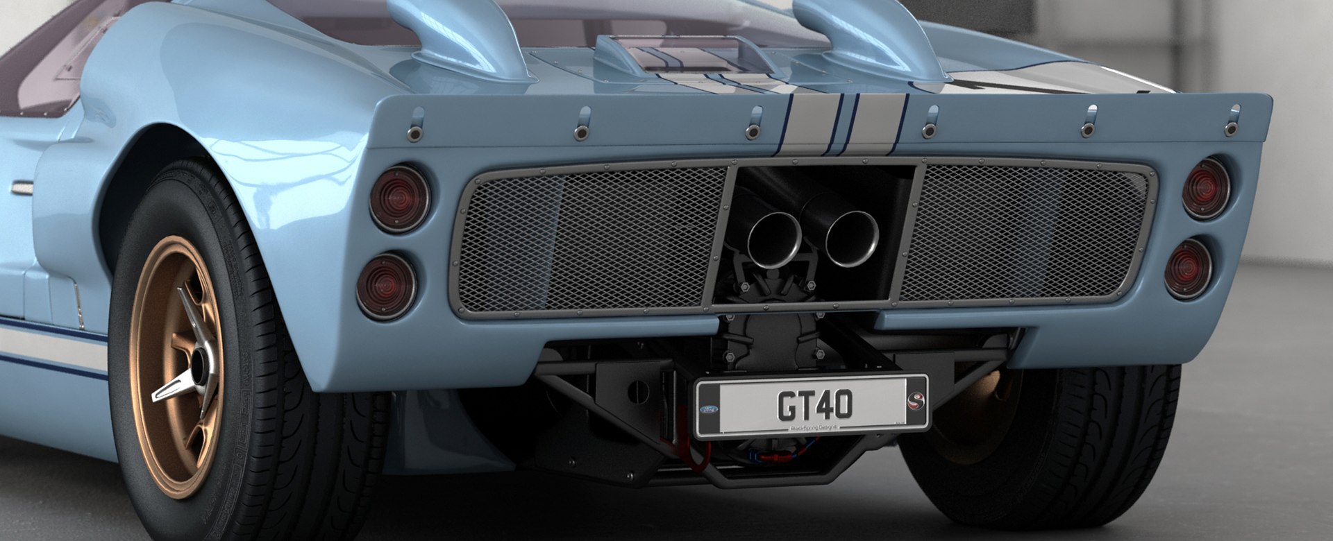 Realistic gt40 1963 3D model - TurboSquid 1588363