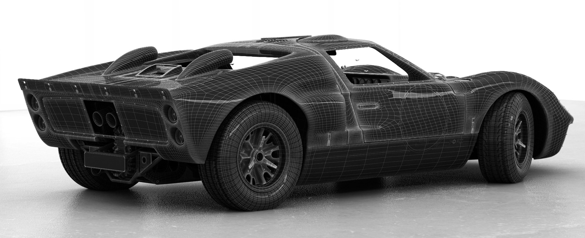 Realistic gt40 1963 3D model - TurboSquid 1588363